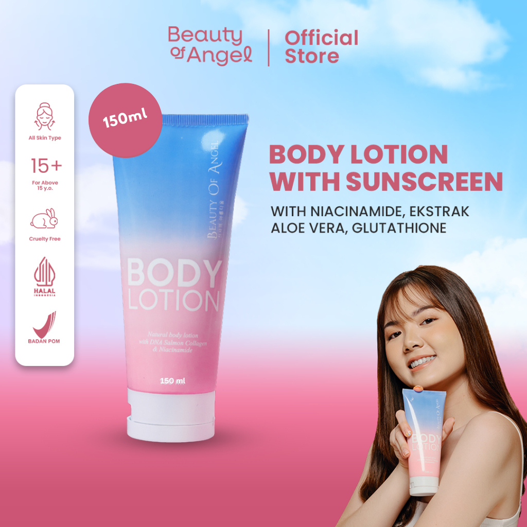 Jual Body Lotion Beauty Of Angel With DNA Salmon Collagen & Niacinamide ...