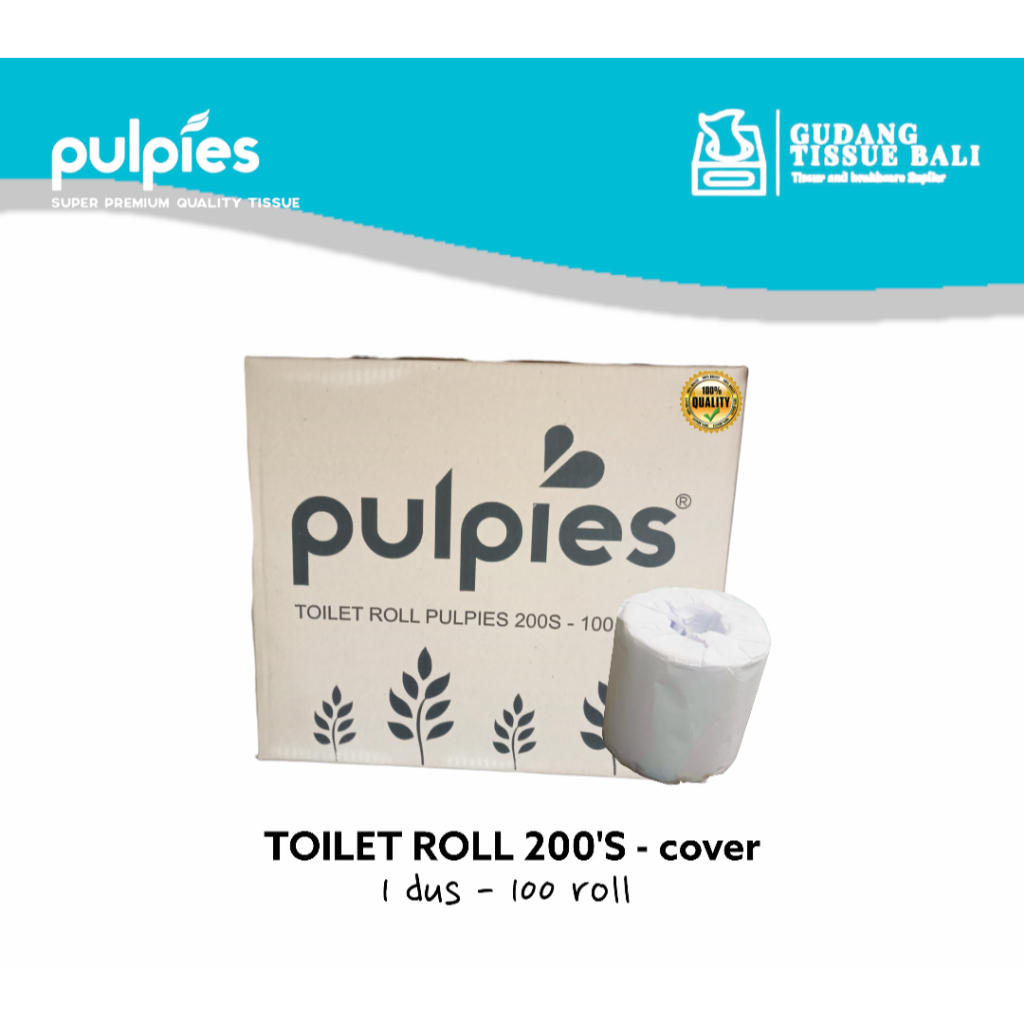 Jual Pulpies - Tisu Toilet Roll / Bathroom Tissue - 200's - 100 roll ...