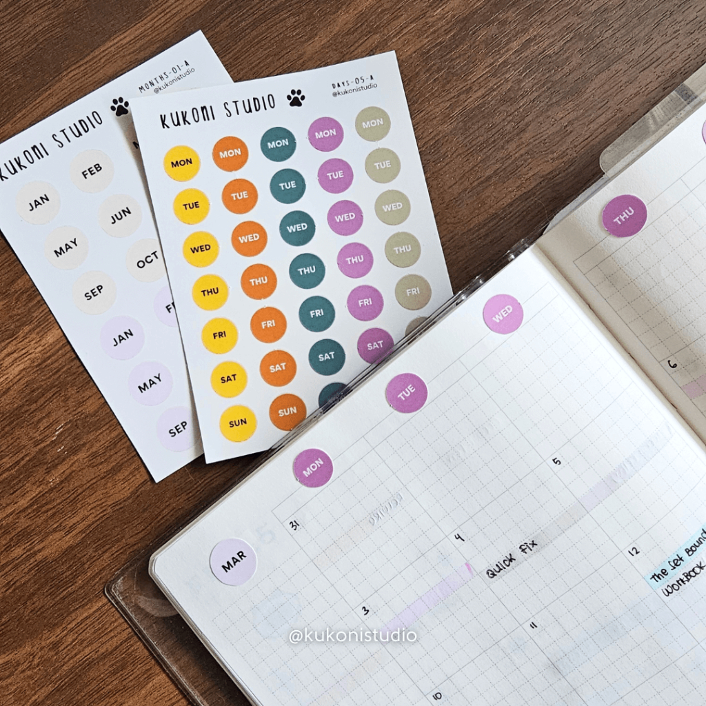 Jual Stiker Nama Bulan (Months Sticker) | Functional Sticker | Kukoni ...