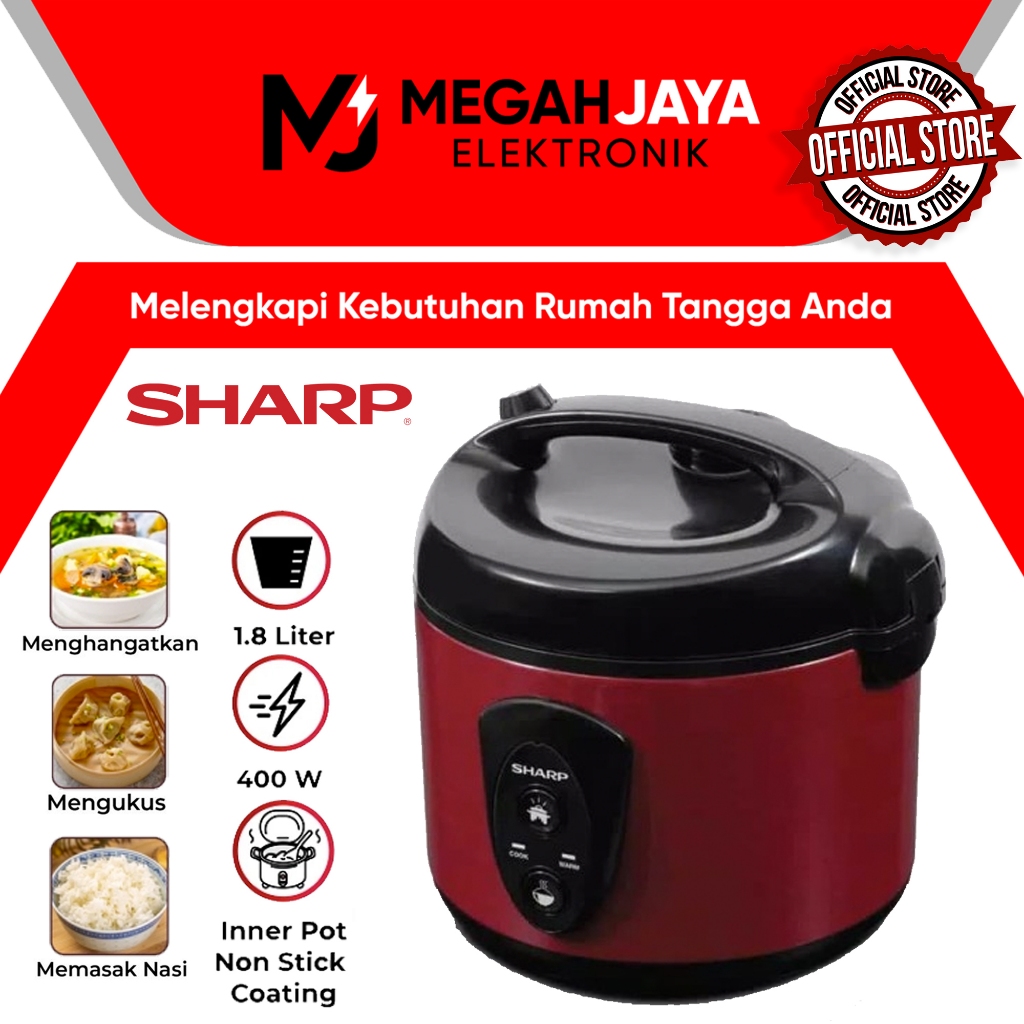 Jual [JAMINAN TERMURAH] RICE COOKER / MAGIC COM SHARP 3 IN 1 ANTI ...
