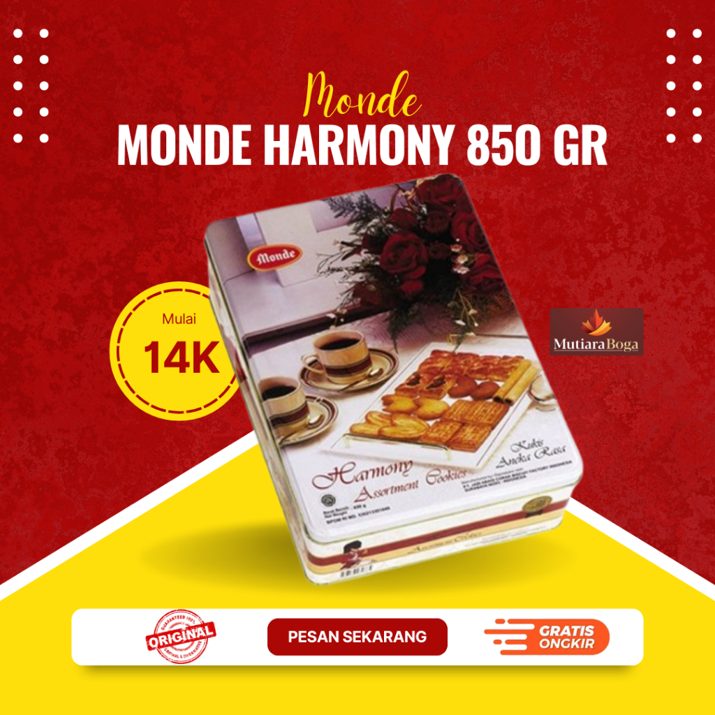 Jual Monde Harmony Assorted Cookies 850 gram | Shopee Indonesia