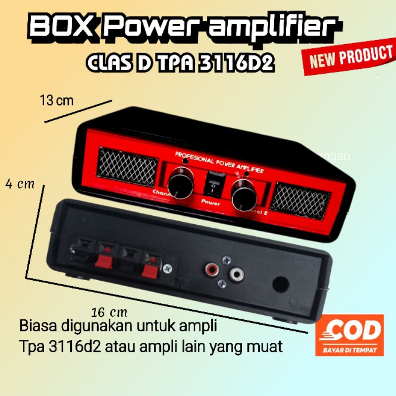 Jual box power amplifier TPA3116D2 tpa 3116 d2 power amplifier clasd mini new model | Shopee ...
