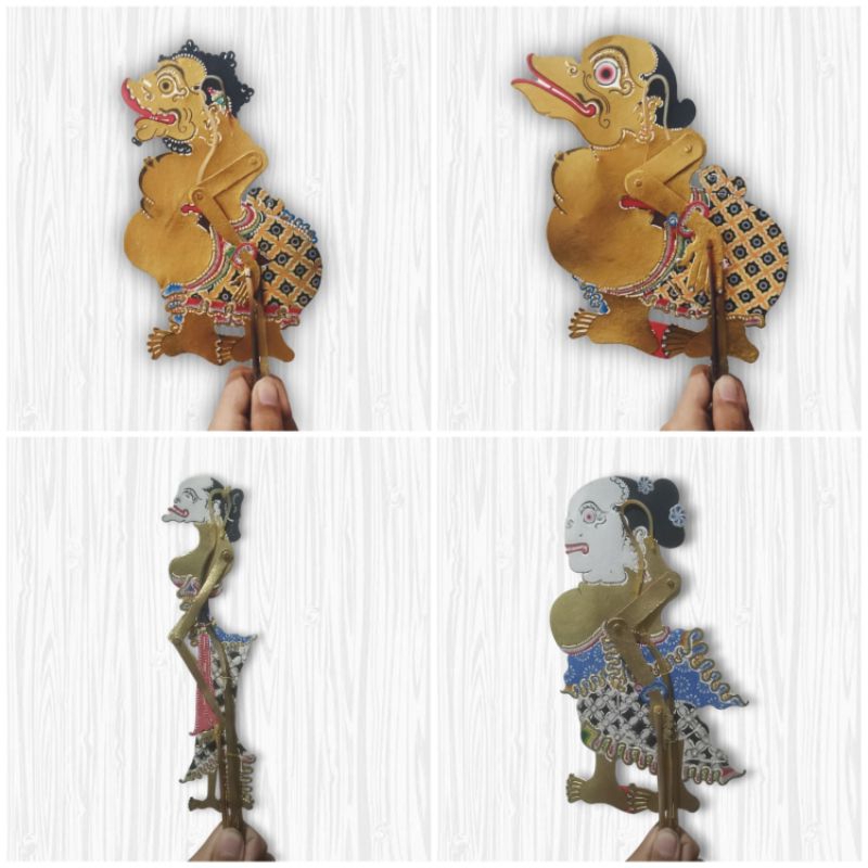 Jual Togog - Bilung, Cangik - Limbuk Wayang Kulit Asli Jogja rapi halus ...
