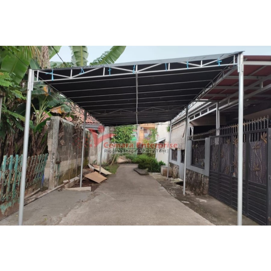 Jual jual tenda model miring untuk fasum dan lingkungan ukuran 4x6 ...