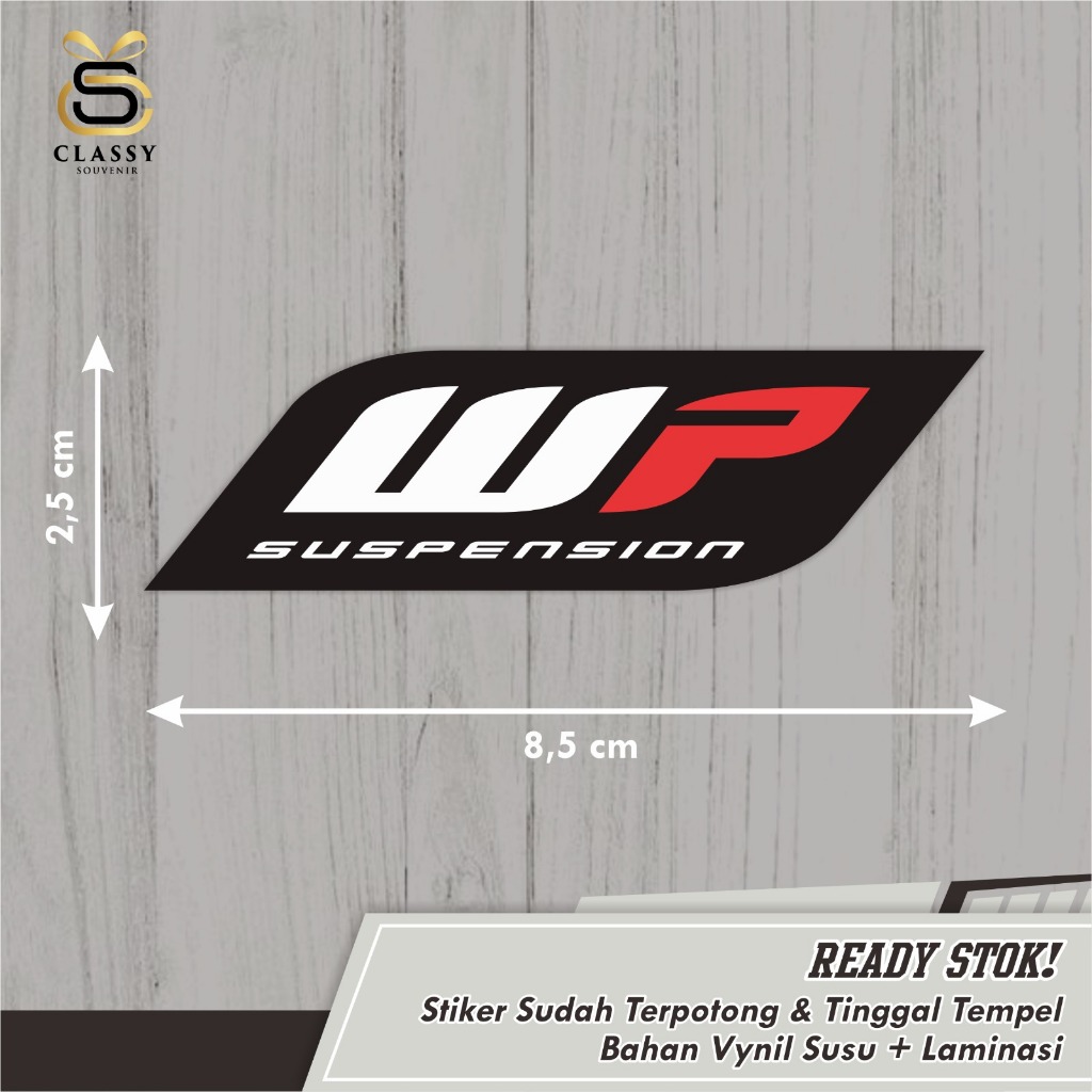 Jual STIKER OTOMOTIF CUT PRINT - STIKER MOTOR WP SUSPENSION READY STOCK ...