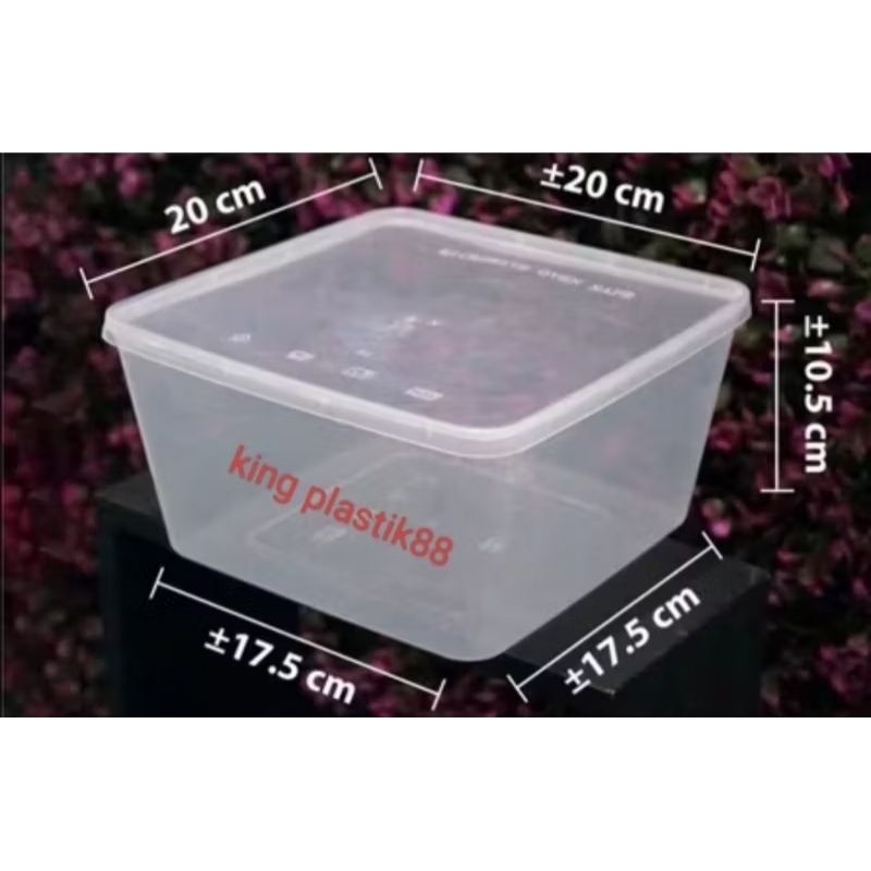 Jual isi 25pcs THINWALL 3000ML SQ/thinwall jumbo besar kotak box tahan ...