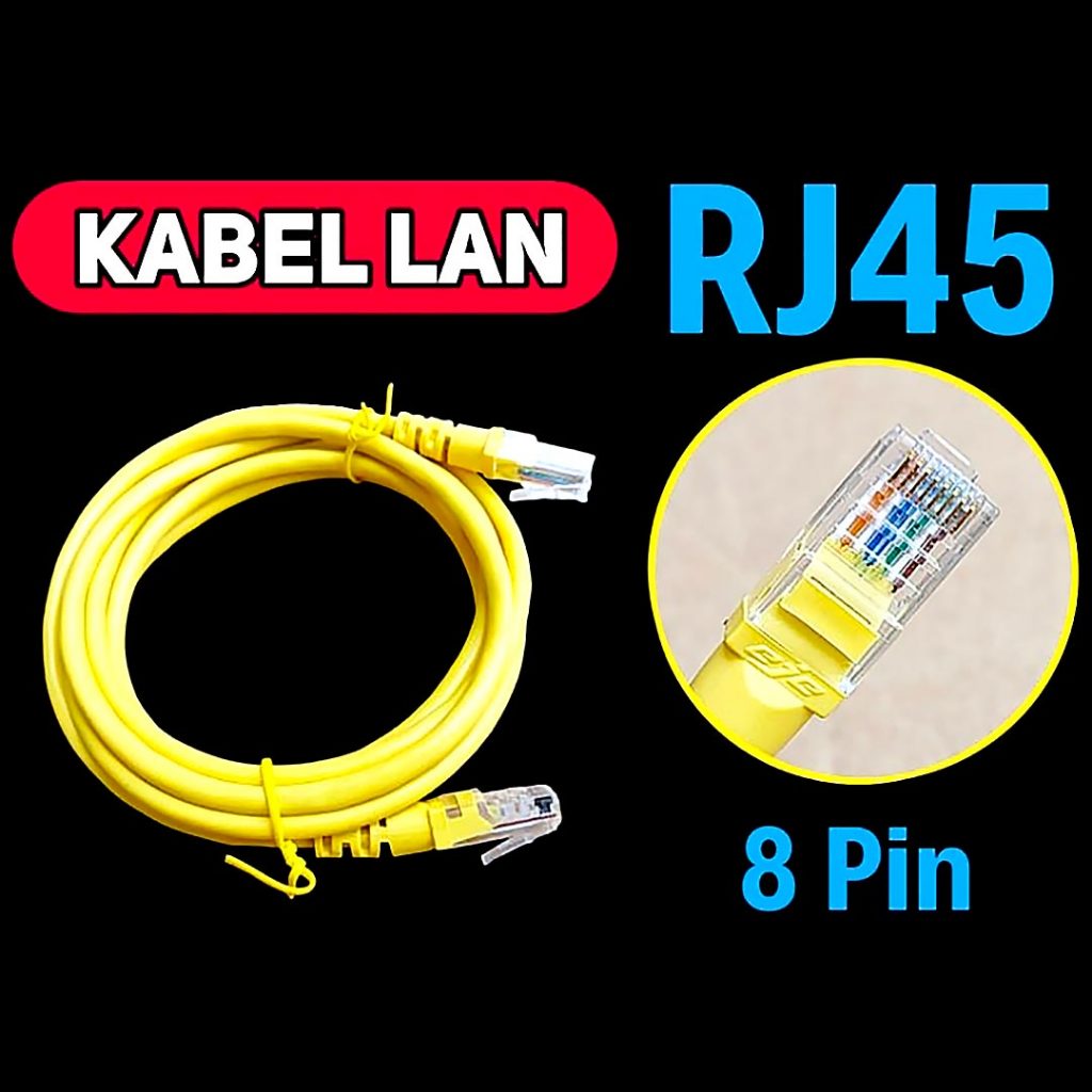 Jual 250318A RJ45 8 Pin Cat 5e 24 AWG LAN Local Area Network Ethernet ...