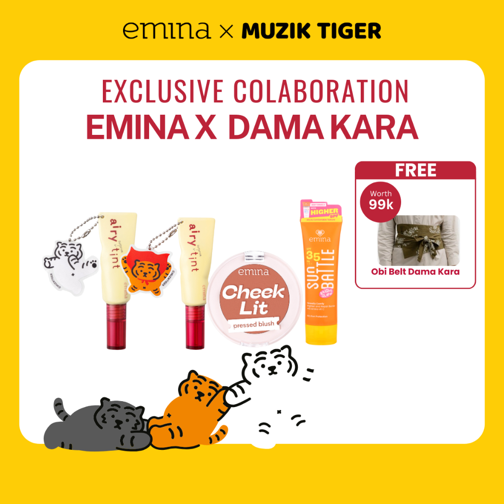 Jual [EXCLUSIVE EMINA x DAMAKARA] Emina Daily Fresh Bundle Muzik Tiger ...