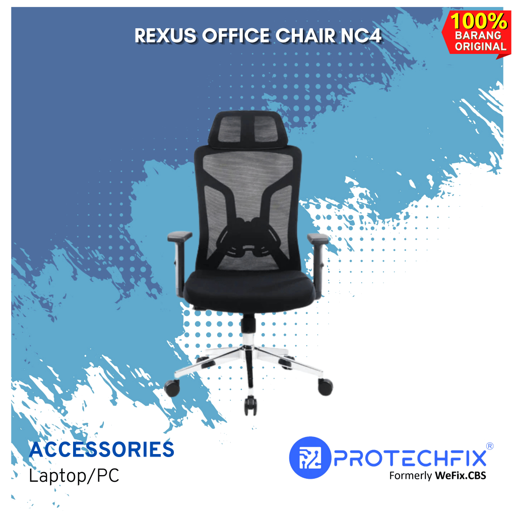 Jual Rexus Ergonomic Office Chair Kursi Kantor NC-4 / NC4 | Shopee ...