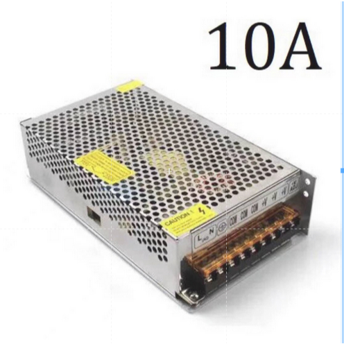 Jual Adaptor Power Supply 12v 10A PSU Jaring CCTV LED AC 220v to DC 12v 10A Adapter Trafo Travo ...