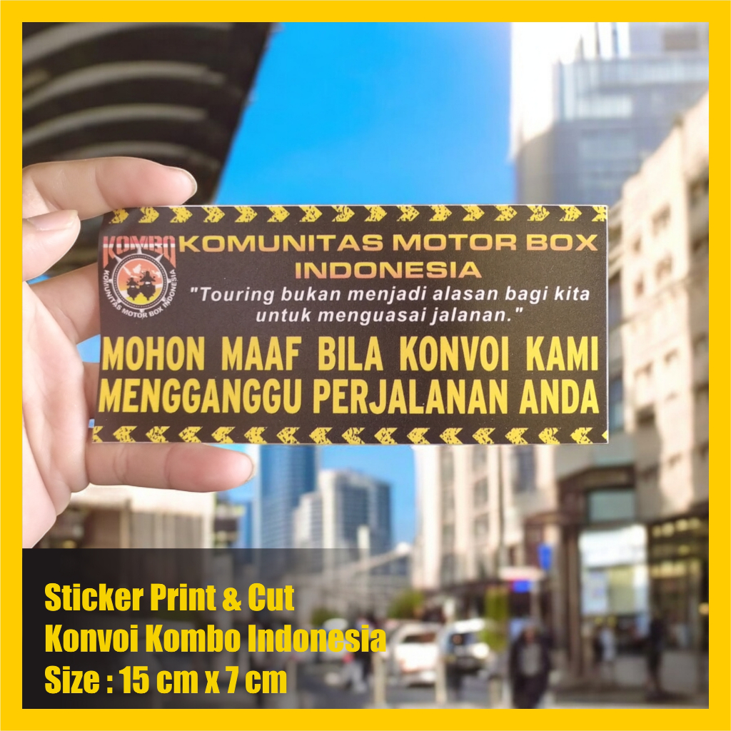 Jual Stiker Konvoi Kombo Indonesia stiker print & cut Motor touring ...