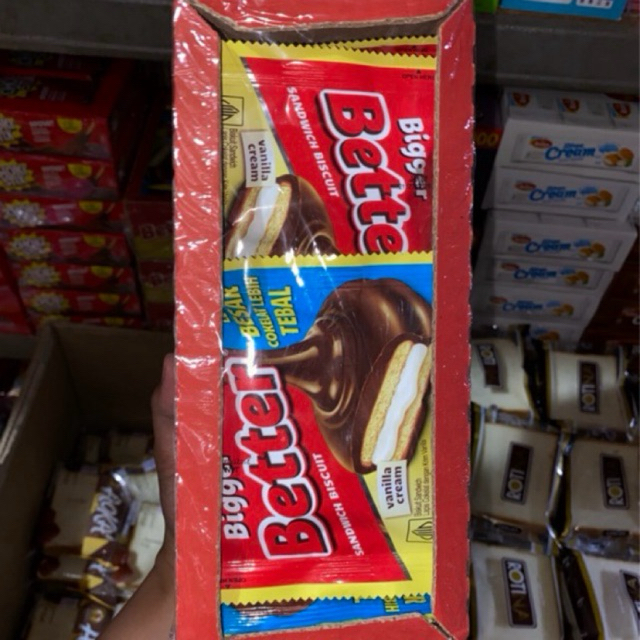 Jual Better Renceng 10 + 1 Sachet | Better Bigger Sandwich Biscuit ...