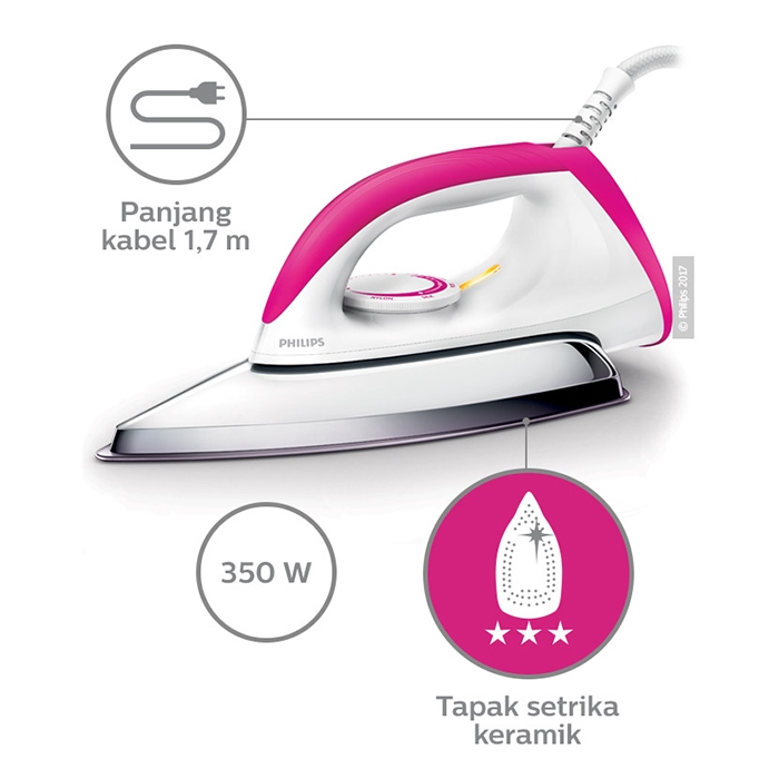 Jual PHILIPS SETRIKA HD 1173/40 (PINK) | Shopee Indonesia