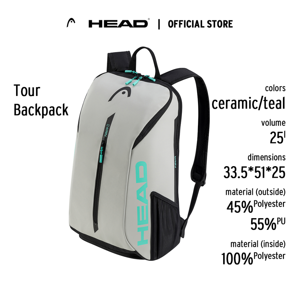 Jual HEAD Backpack Tour Team 25L Teal - Tas Tennis (Abu-Abu) | Shopee ...