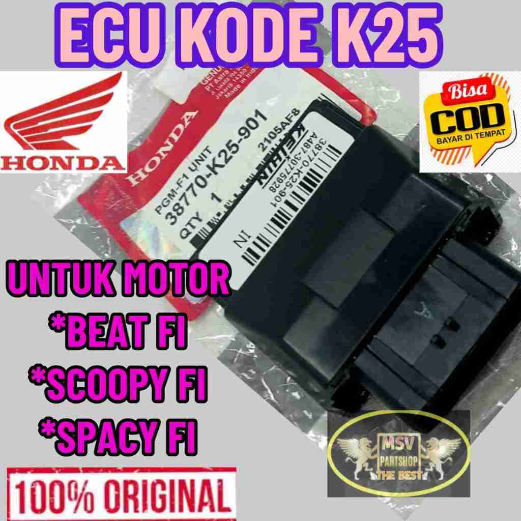 Jual ORIGINAL ASLI ECU KODE-k25 ORI HONDA AHM CDI BEAT FI/ SCOOPY FI ...
