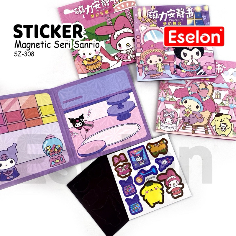 Jual MAGNETIC QUIET BOOK Cewek Boneka Lucu / 2lembar Sticker Magnet ...