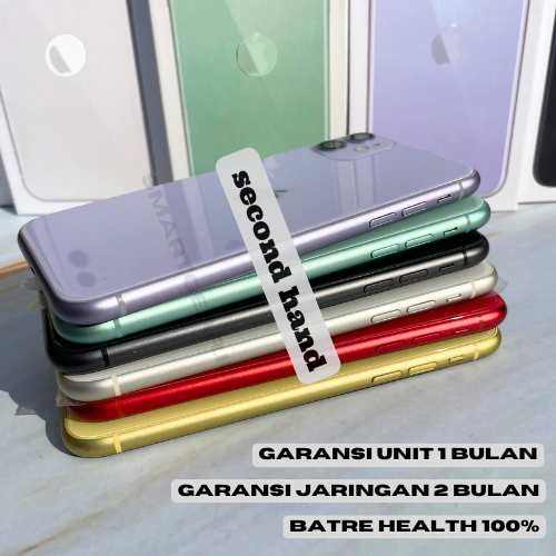 Jual hp iphone 11 minus 64gb 128gb 256gb second original 100% fullset ...