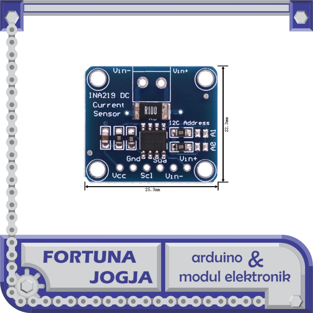Jual INA219 I2C Bi-Directional DC Current Sensor / Sensor Arus DC ...