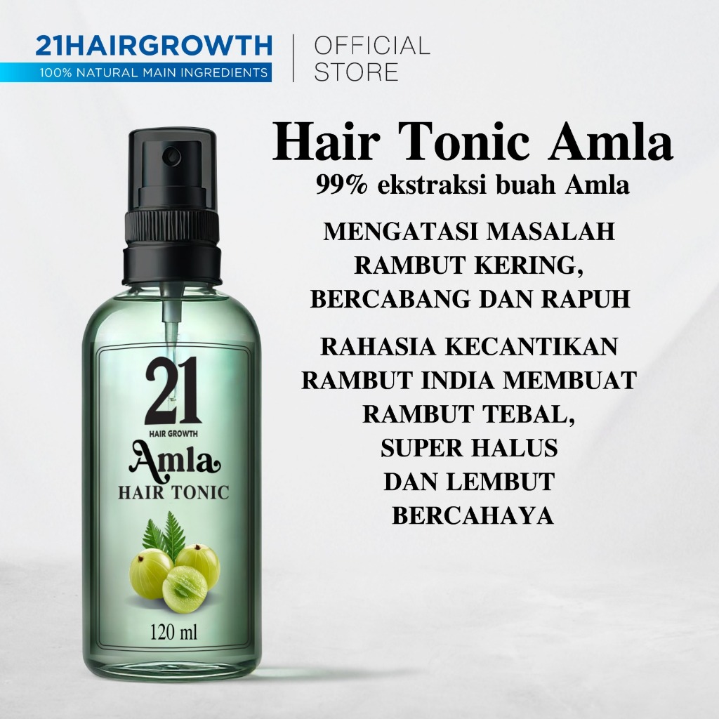 Jual 21 Hair Growth - Hair Tonic Amla - 120ml | Shopee Indonesia