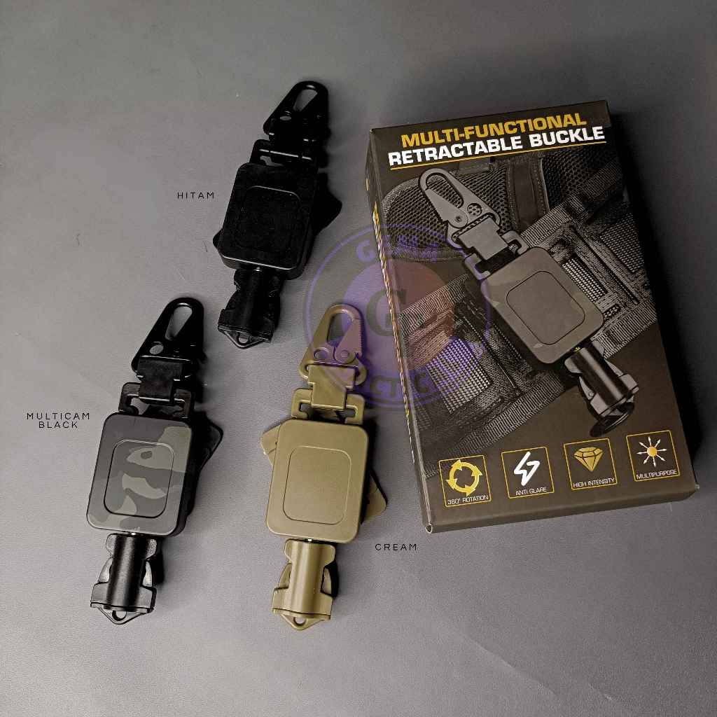 Jual Retractable buckle / Tactical Pistol Safety Lanyard Alat Tali ...