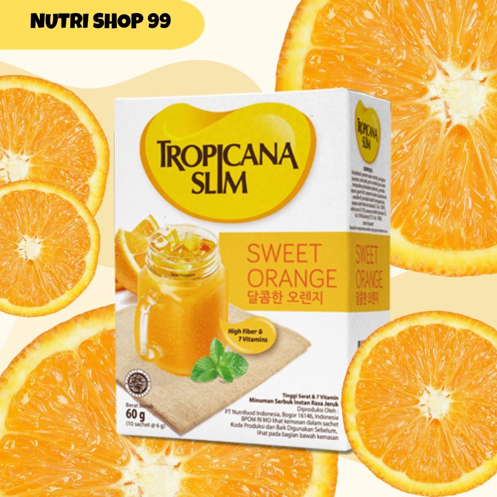 Jual Tropicana Slim Sweet Orange 10 Sachet x 6 gr Minuman jeruk bebas gula | Shopee Indonesia