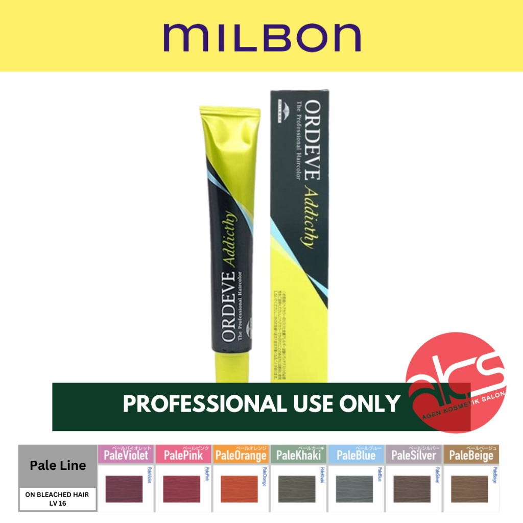 Jual Cat rambut Jepang NEW MILBON ORDEVE ADDICTHY PALE SILVER 80g | Shopee Indonesia