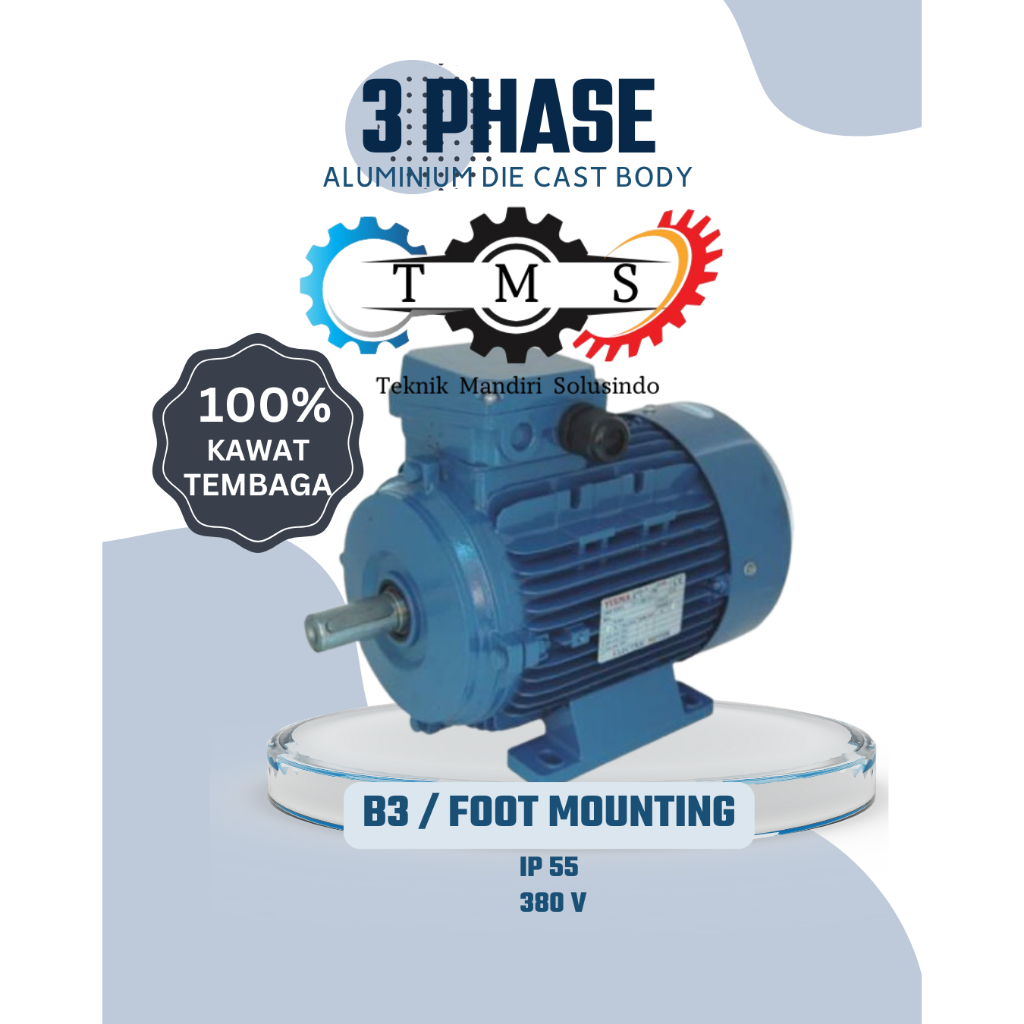 Jual Dinamo 2 HP 3Phase 2800Rpm - 1400Rpm Elektro Motor 1,5 KW 2pole - 4pole | Shopee Indonesia