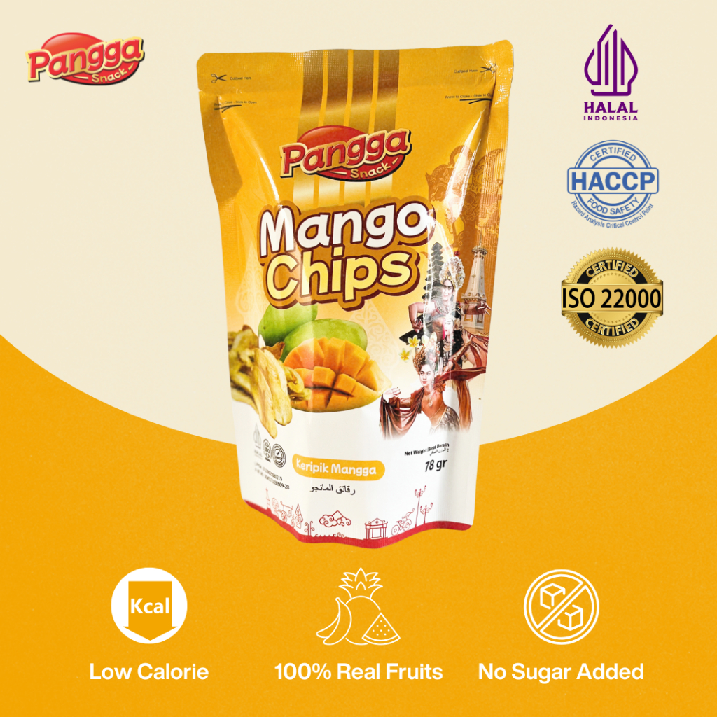 Jual Pangga Snack - Cemilan Sehat Keripik Buah Mangga 78 Gram | Shopee Indonesia