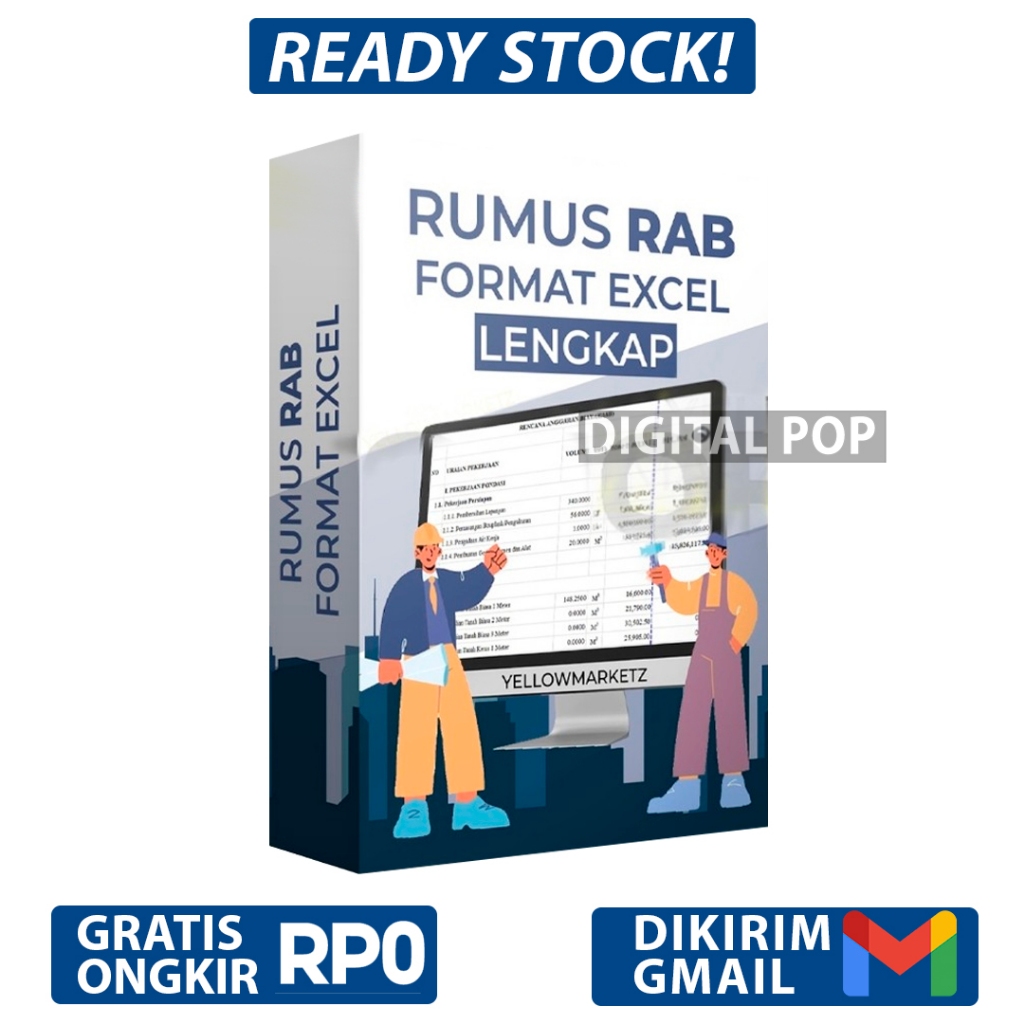 Jual TOOLS RAB OTOMATIS EXCEL - Aplikasi Perhitungan Rencana Anggaran ...