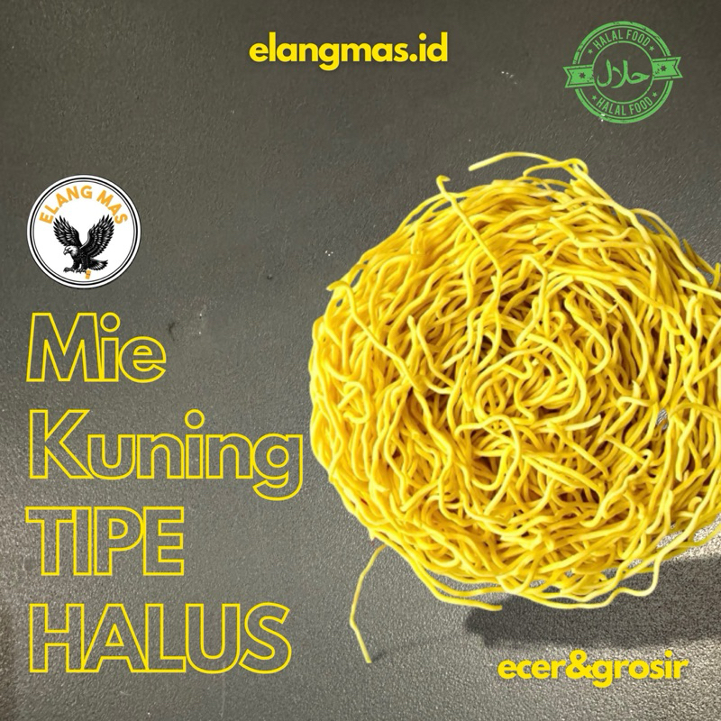 Jual Mie Kuning Kering 1/2KG TIPE HALUS Merek Elang Mas Asli Padang ...