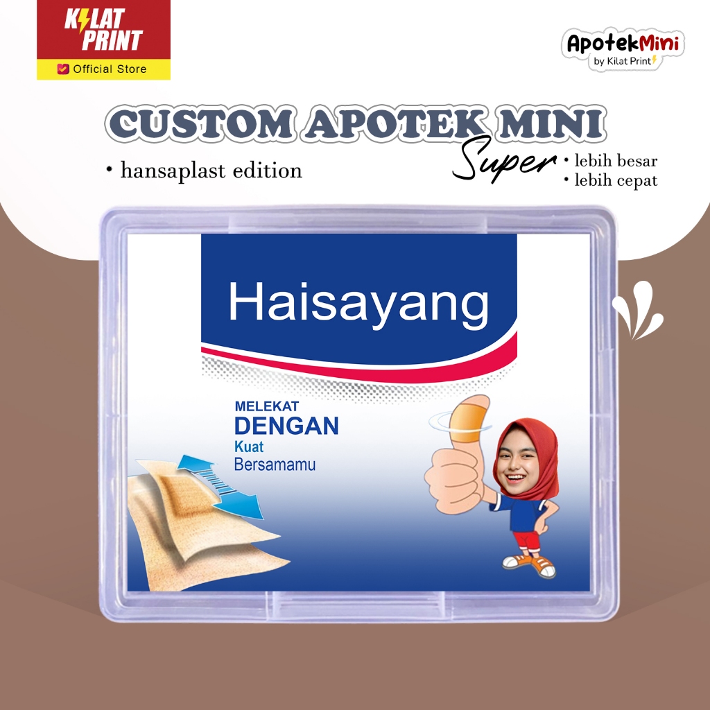 Jual Custom Apotek Mini Super Box Hadiah Hansaplast Edition | Shopee ...