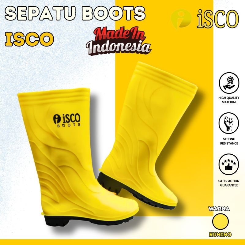 Jual SEPATU BOTS SEPATU PROYEK SEPATU KEBUN ISCO KUNING | Shopee Indonesia