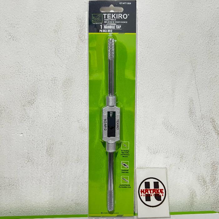 Jual TEKIRO handle tap M3-M12 mm gagang tap gagang tap snei pembuat ulir drat ORIGINAL GT-HT1864 ...