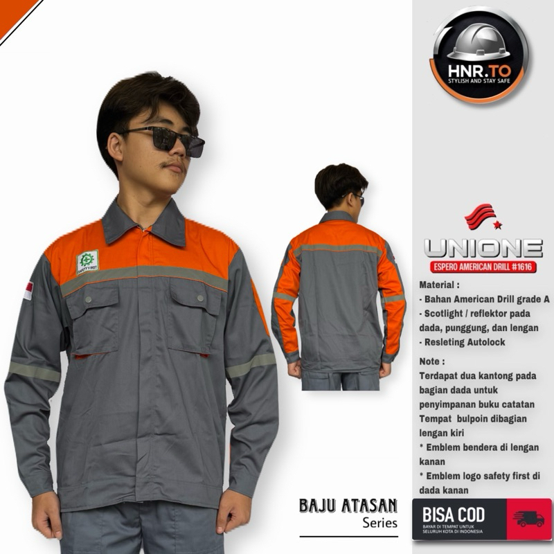 Jual baju Wearpack atasan/kerja proyek APD safety k3 lengan panjang ...