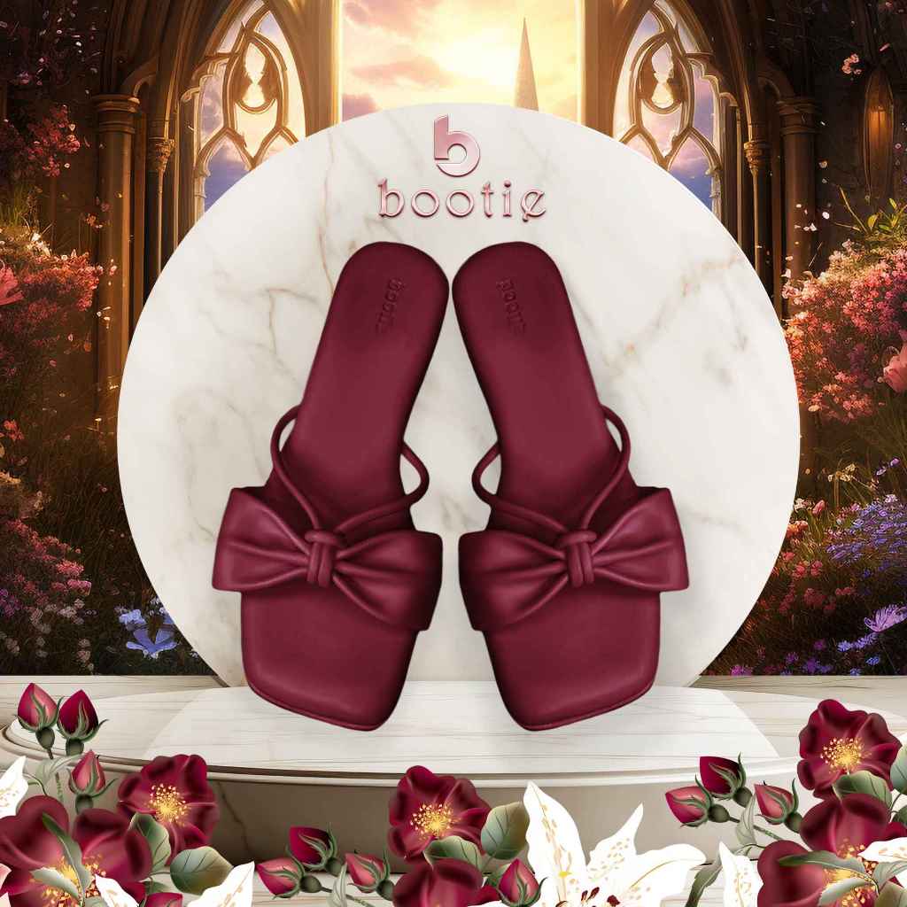 Jual BOOTIE X MAVIS ART PROJECT ALL PRINCESS SERIES sendal heels kaca ...