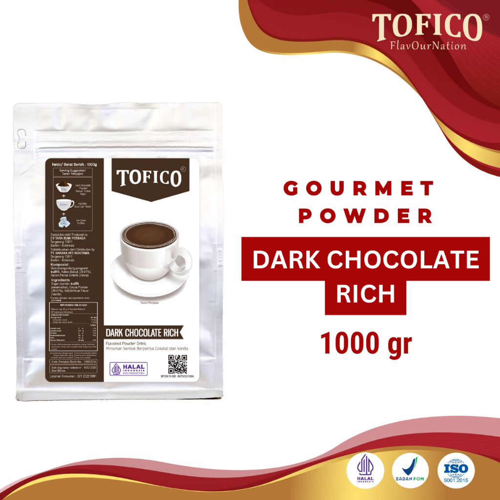 Jual Powder Dark Chocolate Rich Tofico / Bubuk Minuman Rasa Belgian ...