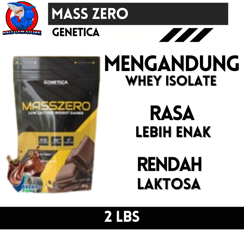 Jual Genetica Masszero Gainer 2 lbs Low Lactose Protein Milk Isolate ...