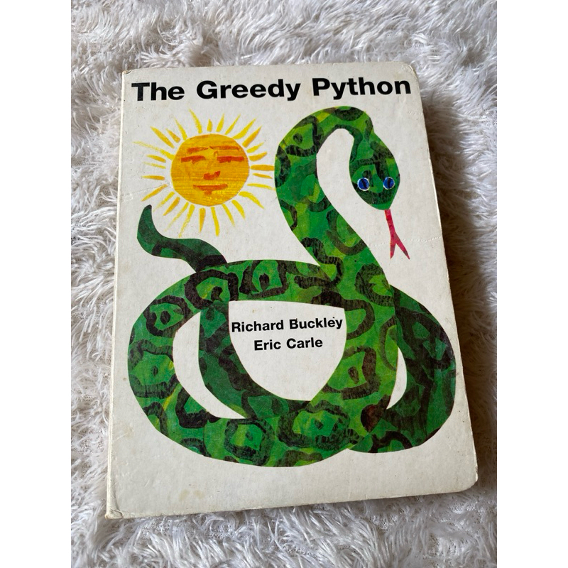 Jual Boardbook preloved The Greedy Python-By Eric Carle | Shopee Indonesia