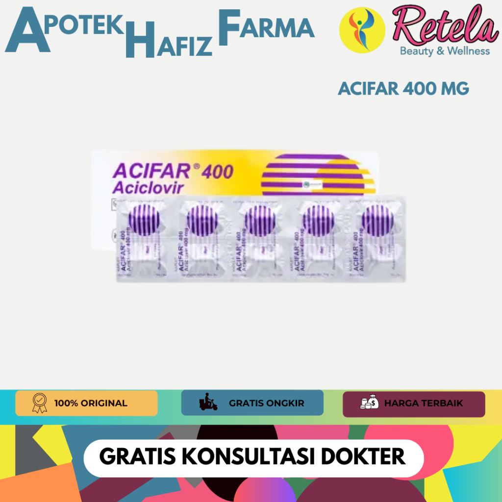 Jual ACIFAR 400MG 10 STRIP 10 KAPLET | Shopee Indonesia