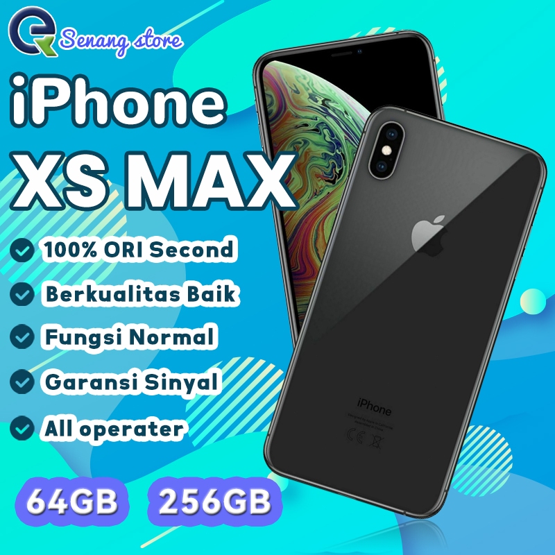 Jual iphone XS MAX 64GB 256GB second 100% ORIGINAL All Operator Fullset ...
