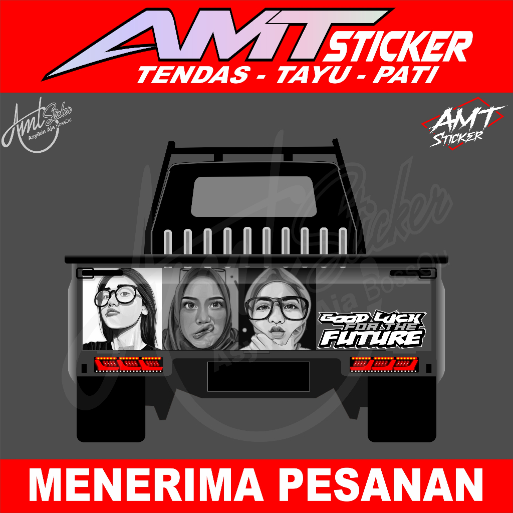 Jual Stiker Pintu Belakang Pick Up - L300 - Bebas Custom | Shopee Indonesia