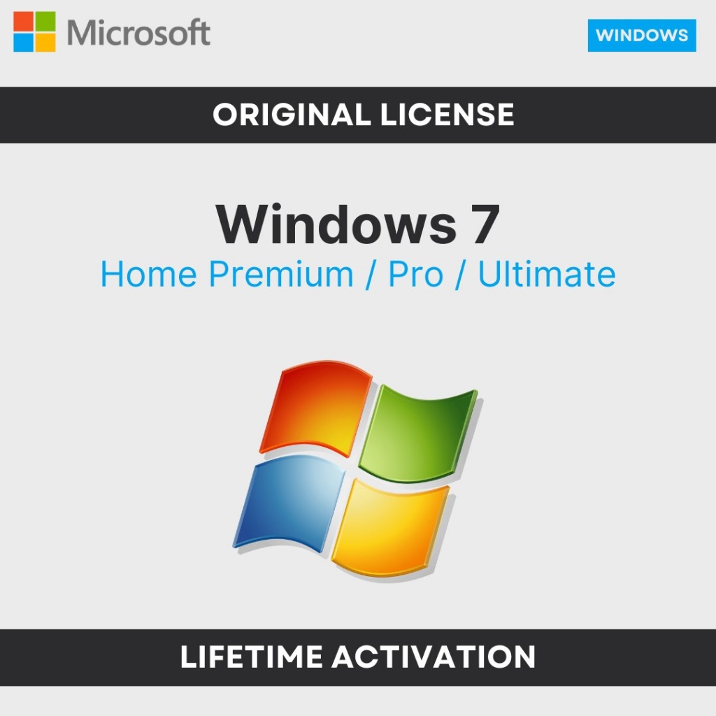 Jual Windows 7 Home Premium | Pro | Ultimate | Enterprise Original ...