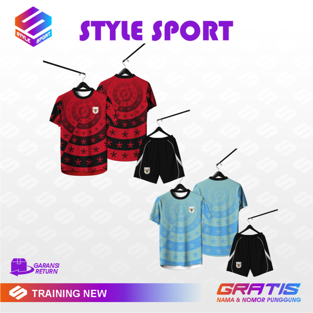 Jual STYLE_Setelan Jersey Timnas Indonesia Training New 2025/Baju ...
