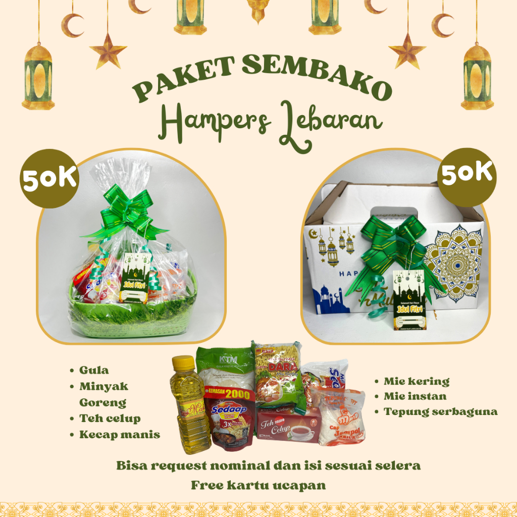 Jual [READY] PAKET SEMBAKO 50K 100K HAMPERS LEBARAN HARI RAYA IDUL ...
