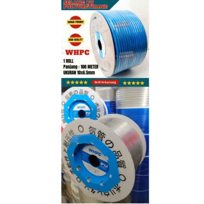 Jual GROSIR 1 ROLL SELANG PU SELANG ANGIN SELANG UDARA UKURAN 10mm ...