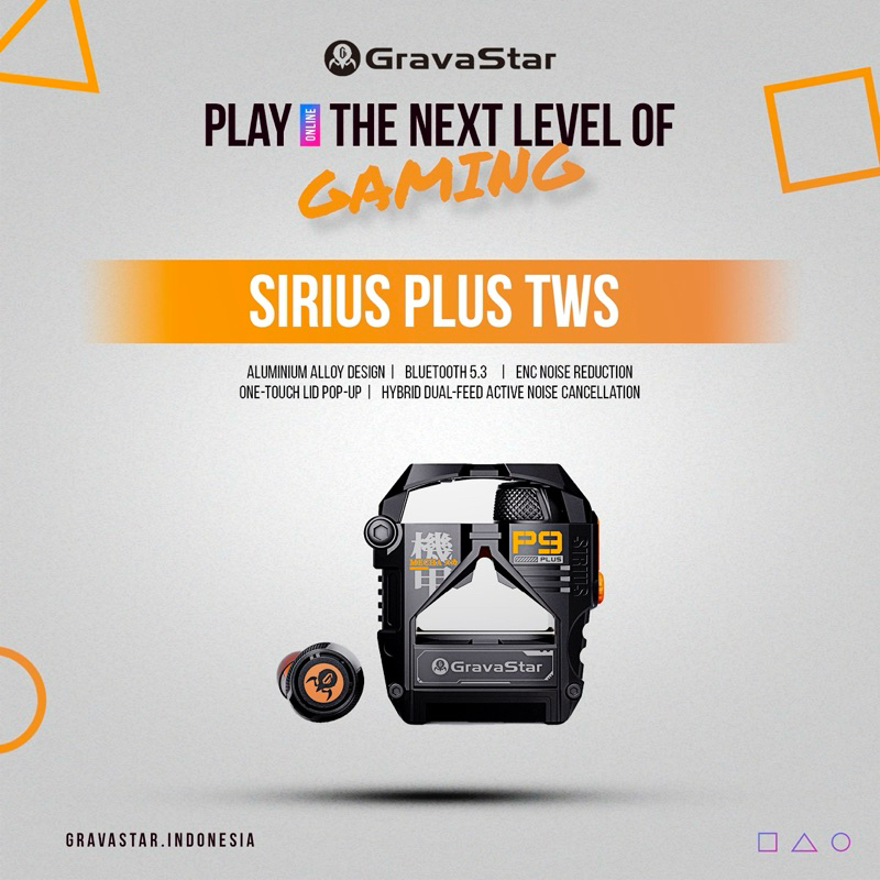 Jual GravaStar Sirius Plus ANC TWS Earbuds (Matte Black) | Shopee Indonesia