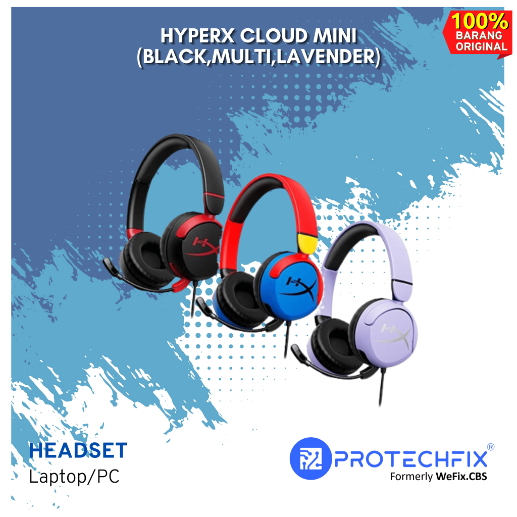 Jual HyperX Cloud Mini (Black,Multi,Lavender) | Shopee Indonesia