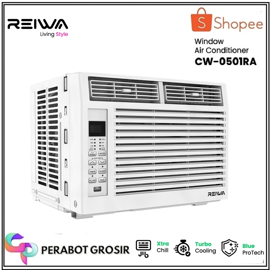 Jual Ac Reiwa Ac Window Reiwa 1/2 Pk Cw-0501ra 370 Watt | Shopee Indonesia