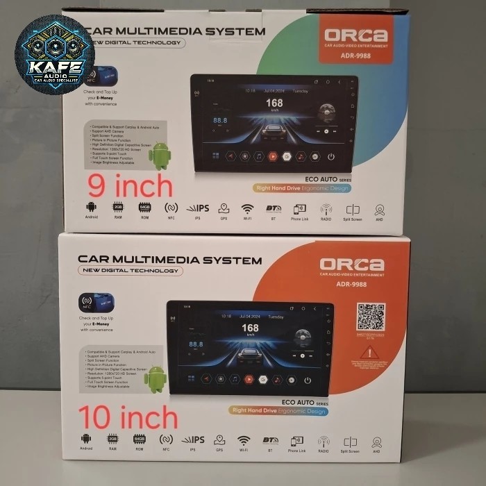 Jual HEAD UNIT ANDROID 10 INCH ORCA ECO AUTO SERIES NFC / HEAD UNIT ...