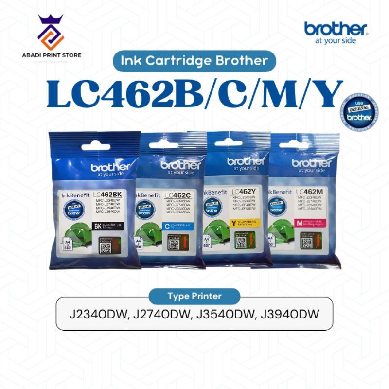Jual Catridge Brother LC462 B/C/M/Y | Shopee Indonesia